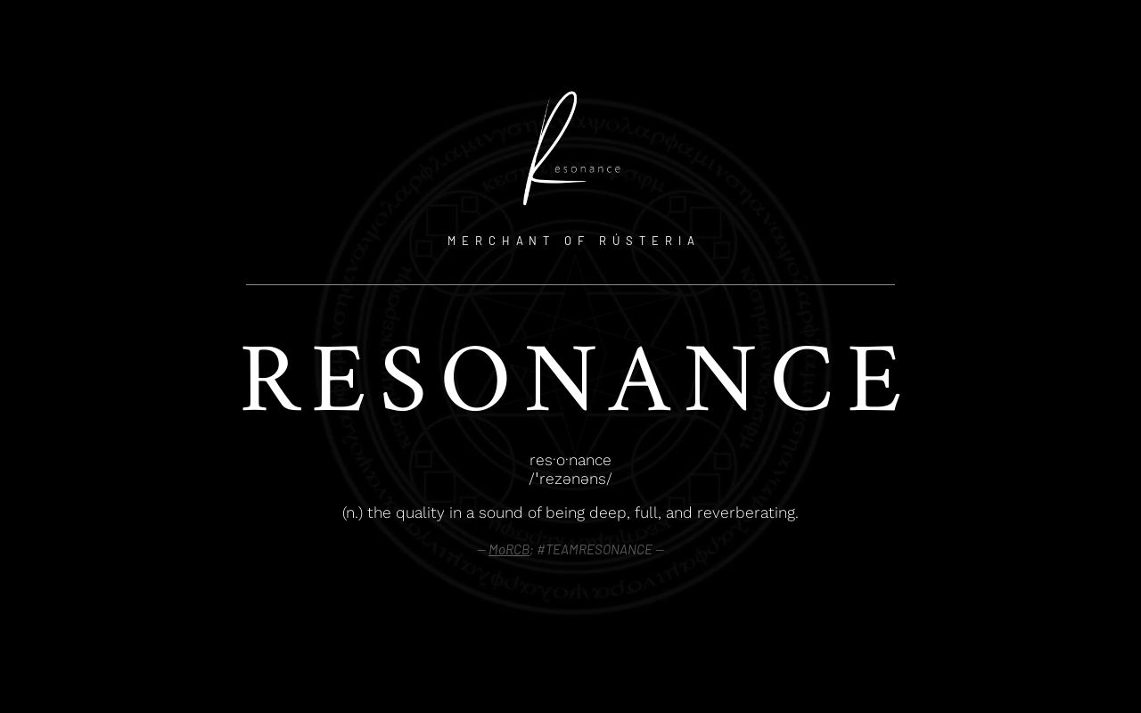 RESONANCE